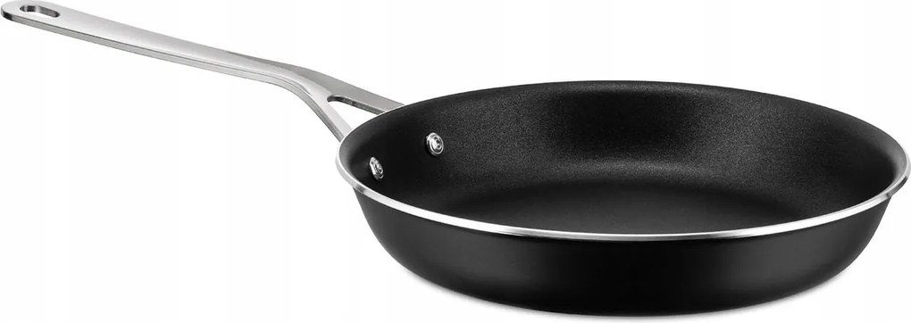 Alessi Pots & Pans Pánev 28 cm s nepřilnavým povrchem černá