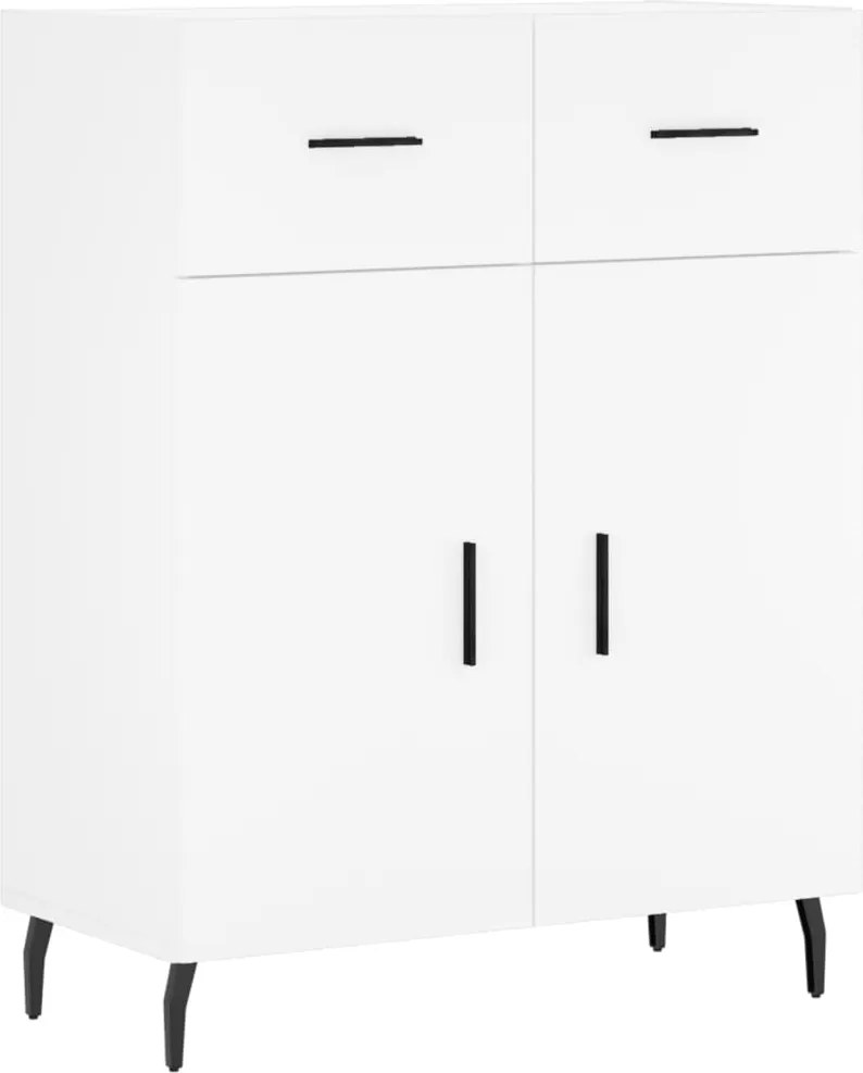 Skříň highboard bílá 69,5 x 34 x 180 cm kompozitní dřevo 3198161