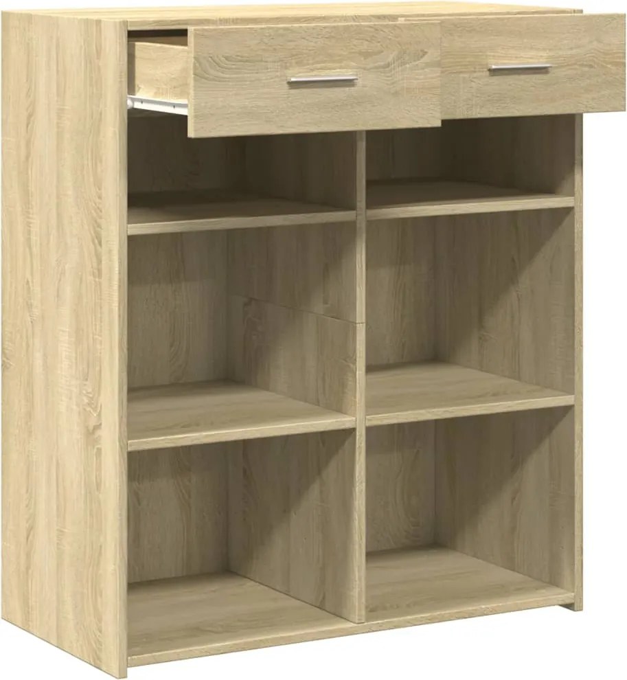 Příborník dub sonoma 80 x 42,5 x 93 cm kompozitní dřevo 3281478