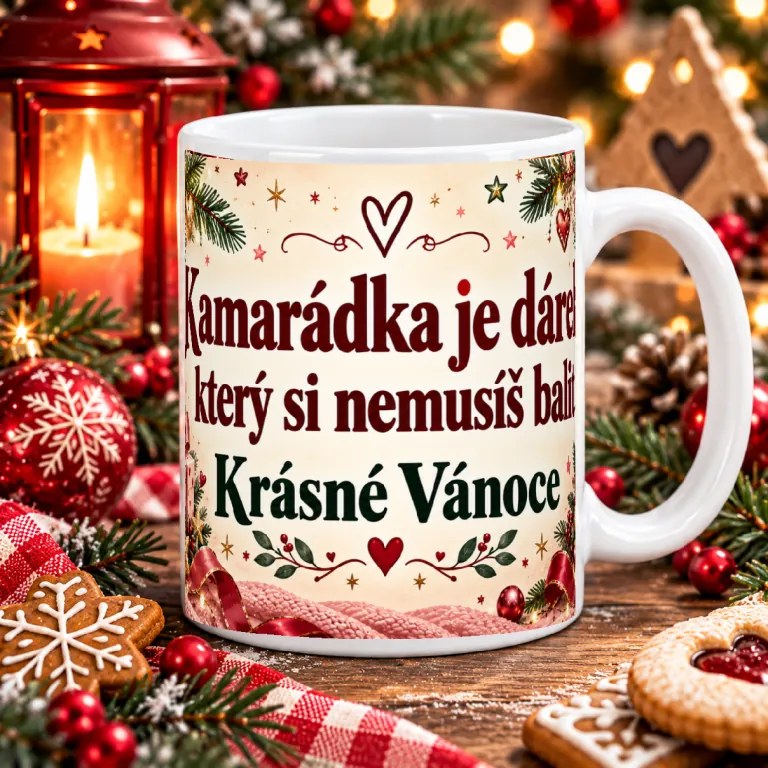 Vánoční hrnek pro kamarádku – 300 ml