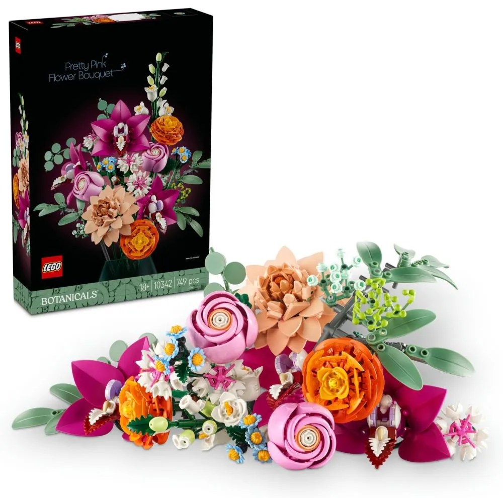 LEGO® Botanicals 10342 Krásná kytice růžových květin