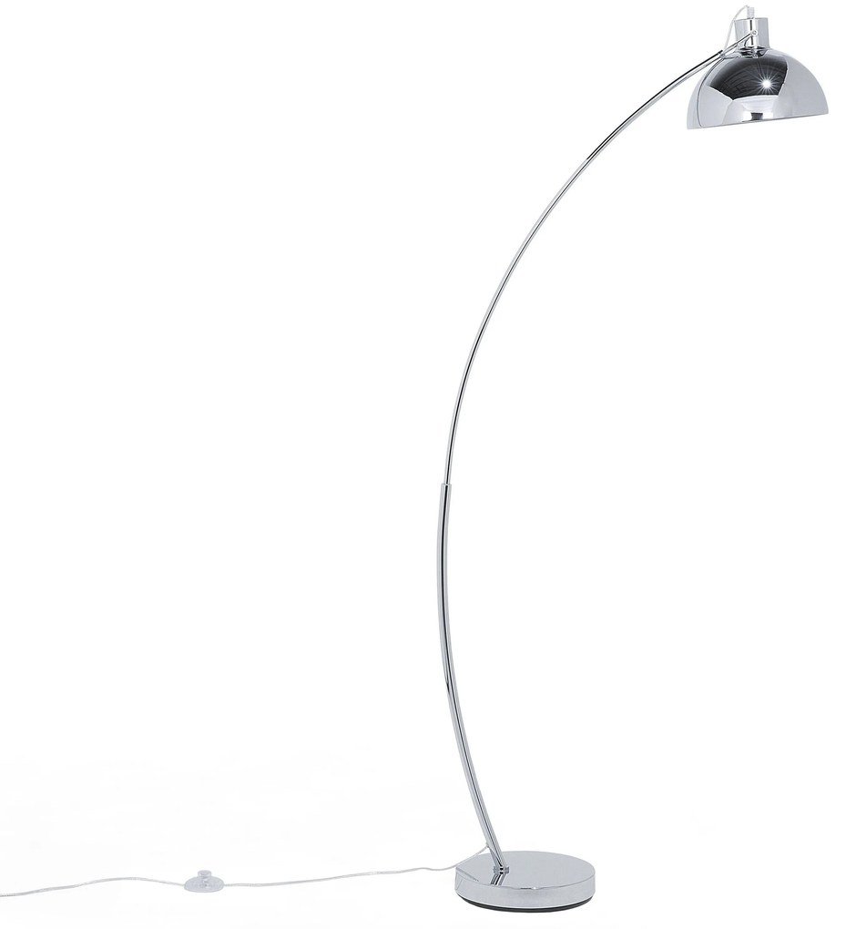 Stojací lampa 155 cm chromovaná DINTEL Beliani