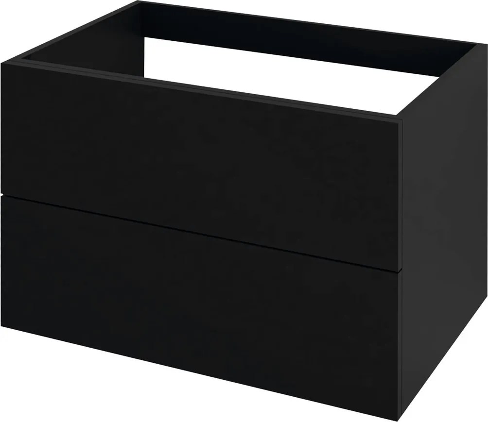 Sapho TREOS skříňka umyvadlová 75x53x50,5cm, černá mat - TS071