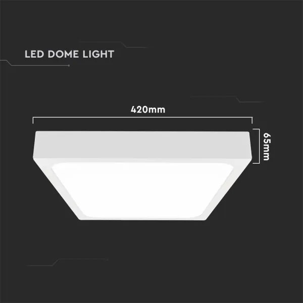 LED Koupelnové stropní svítidlo LED/30W/230V 6500K IP44 42x42 cm bílá