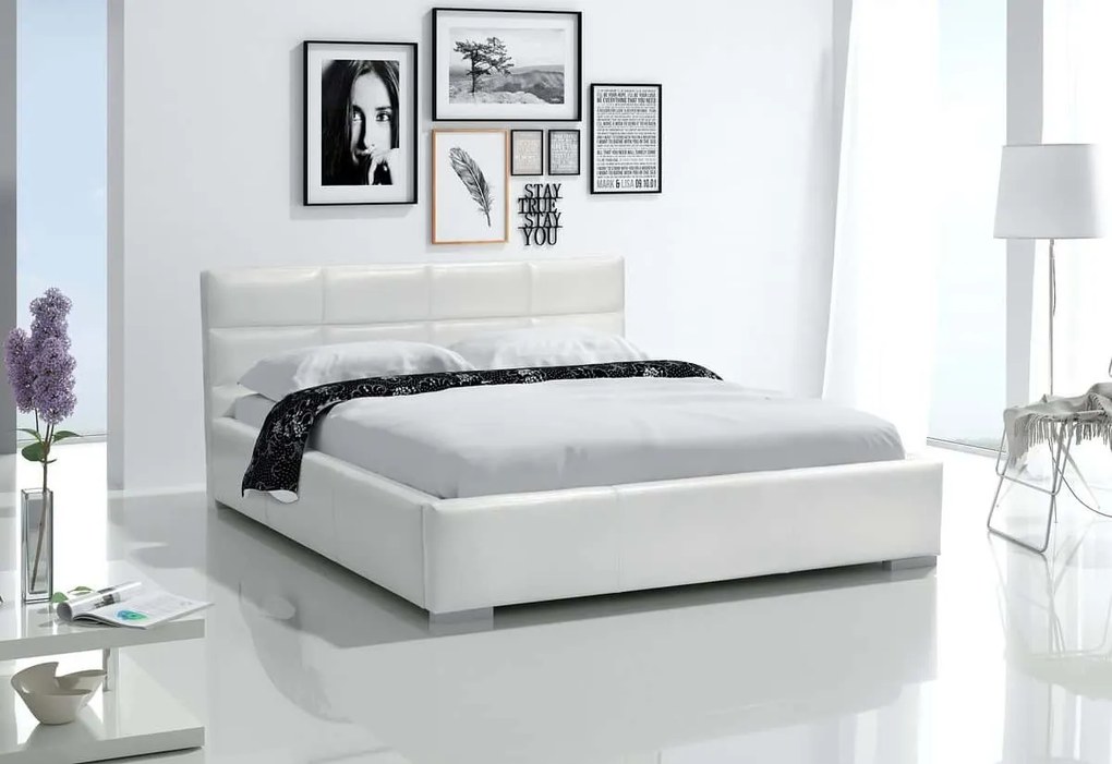 Čalouněná postel PEGGY + matrace DE LUX, 180x200, madryt 128