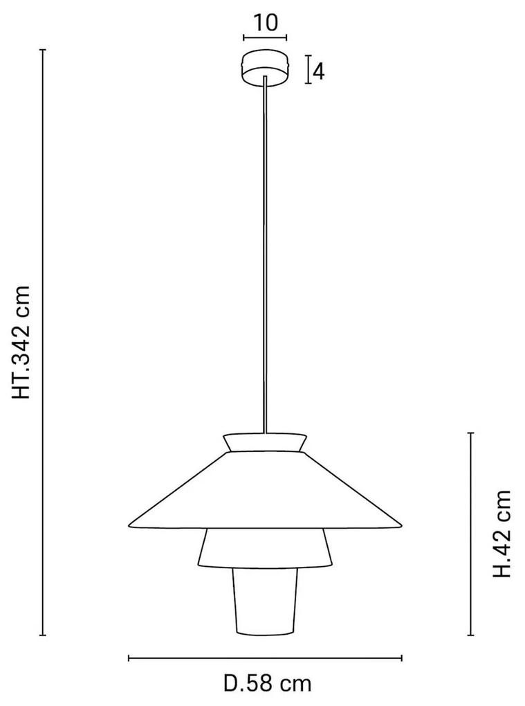MARKET SET Závěsné svítidlo Ruche, Ø 58 cm, bílé