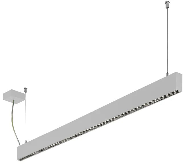 Kancelářské závěsné svítidlo Lina28 Office Direct Barva: Stříbrná, Délka: 2249 mm, Teplota chromatičnosti / Stmívání: 3000 Kelvinů / Nestmívatelné