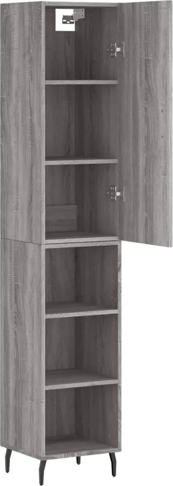 Skříň highboard šedá sonoma 34,5 x 34 x 180 cm kompozitní dřevo 3198999