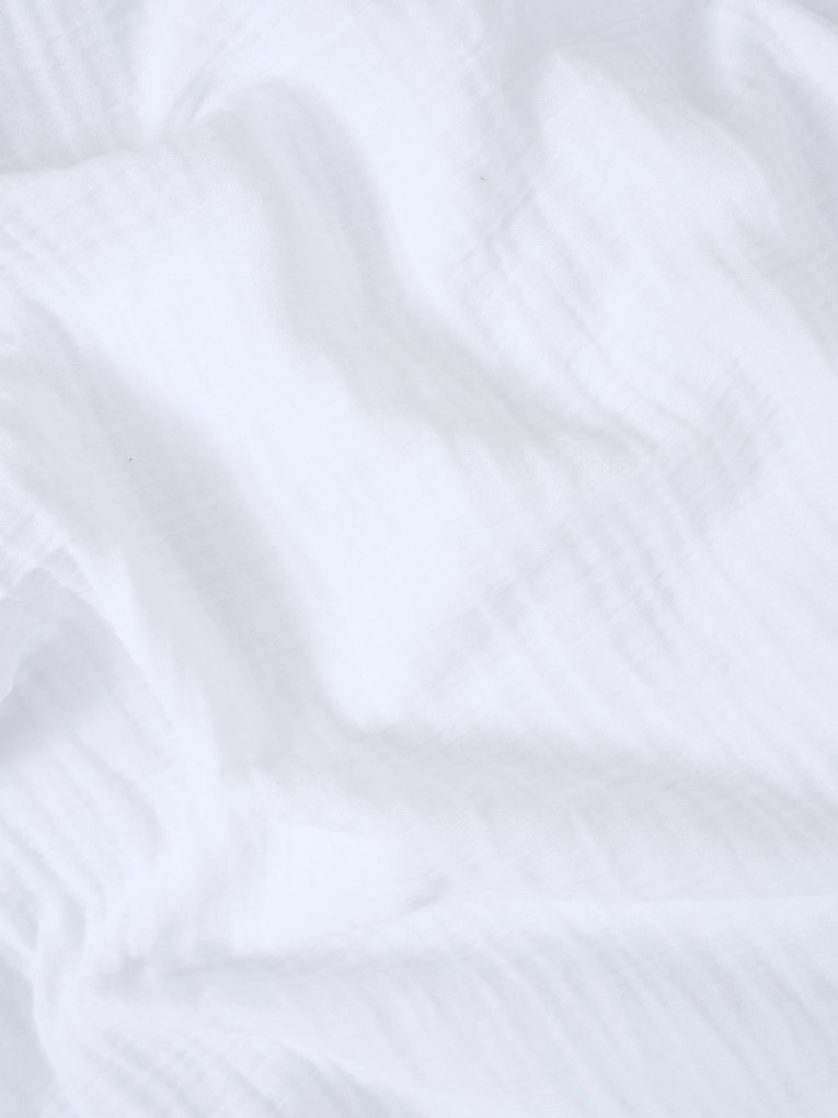 MK Lůžkoviny Prodloužené mušelínové povlečení - Alexia bílá 140 × 220 cm, 70 x 90 cm
