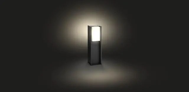 PH 16473/93/P0 Hue White venkovní sloupkové svítidlo Philips Turaco 16473/93/P0 antracitové, 2700K, 40cm - PHILIPS HUE (915003761502)