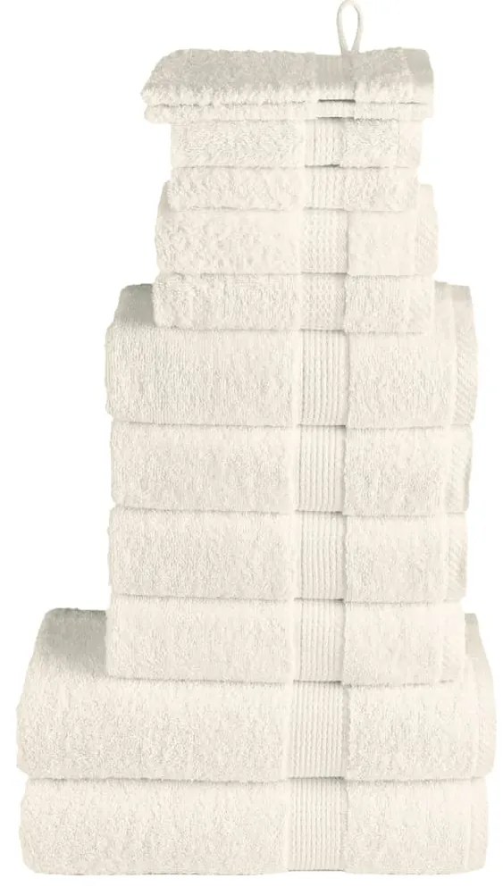 12dílná sada ručníků Premium SOLUND krémová 600 g/m² 137584