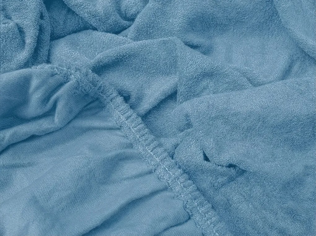 Froté prostěradlo EXCLUSIVE modré 180 x 200 cm