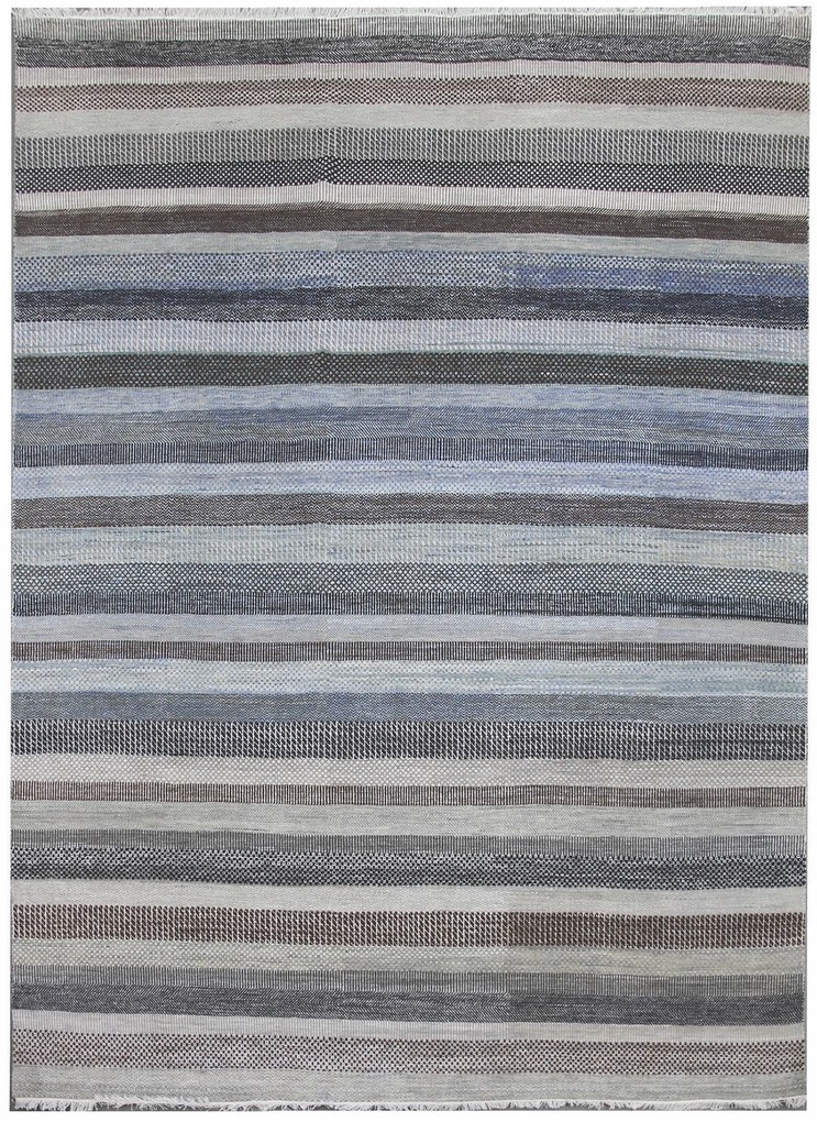 Diamond Carpets India, Ručně vázaný kusový koberec Diamond DC-MCK blue multi, 140x200, modrá, chodba / předsíň