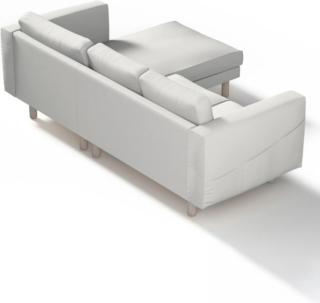 Potah na pohovku IKEA Norsborg 3-místná se šezlongem barva šedá látka pletený vzor
