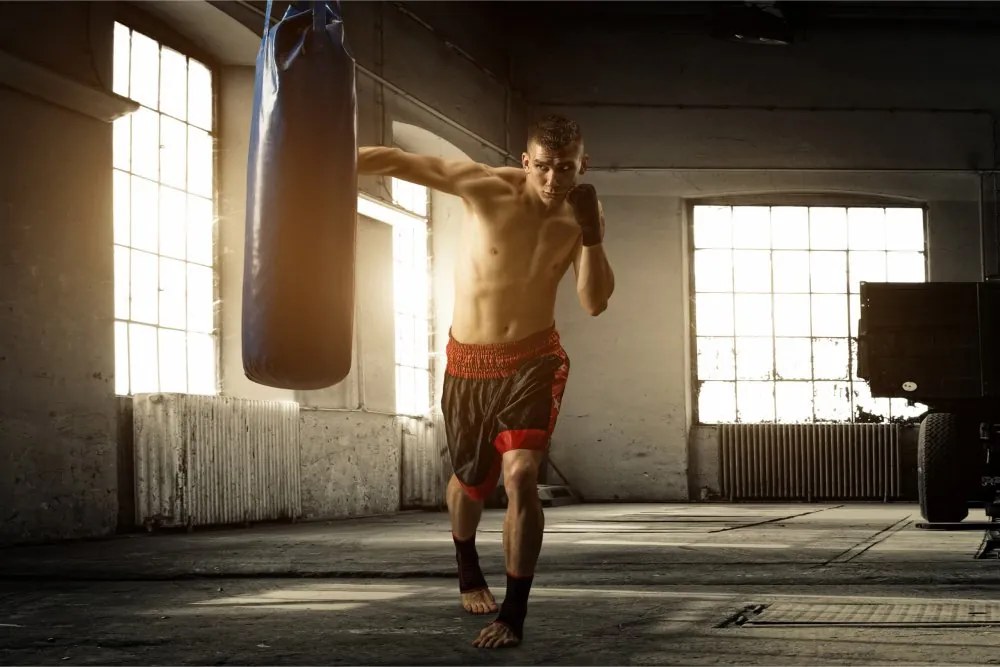 Fototapeta Tréninkový Boxer Strukturální vinyl 104x70.5