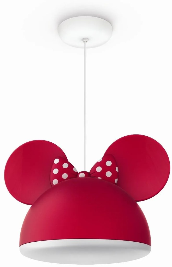 Dětské závěsné svítidlo Philips Disney Minnie Mouse 71758/31/16 červené