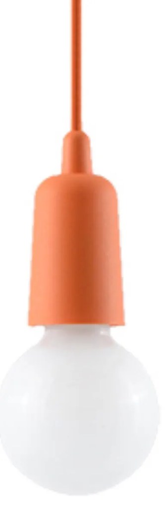 Sollux Lighting Závěsné svítidlo DIEGO 1 oranžové