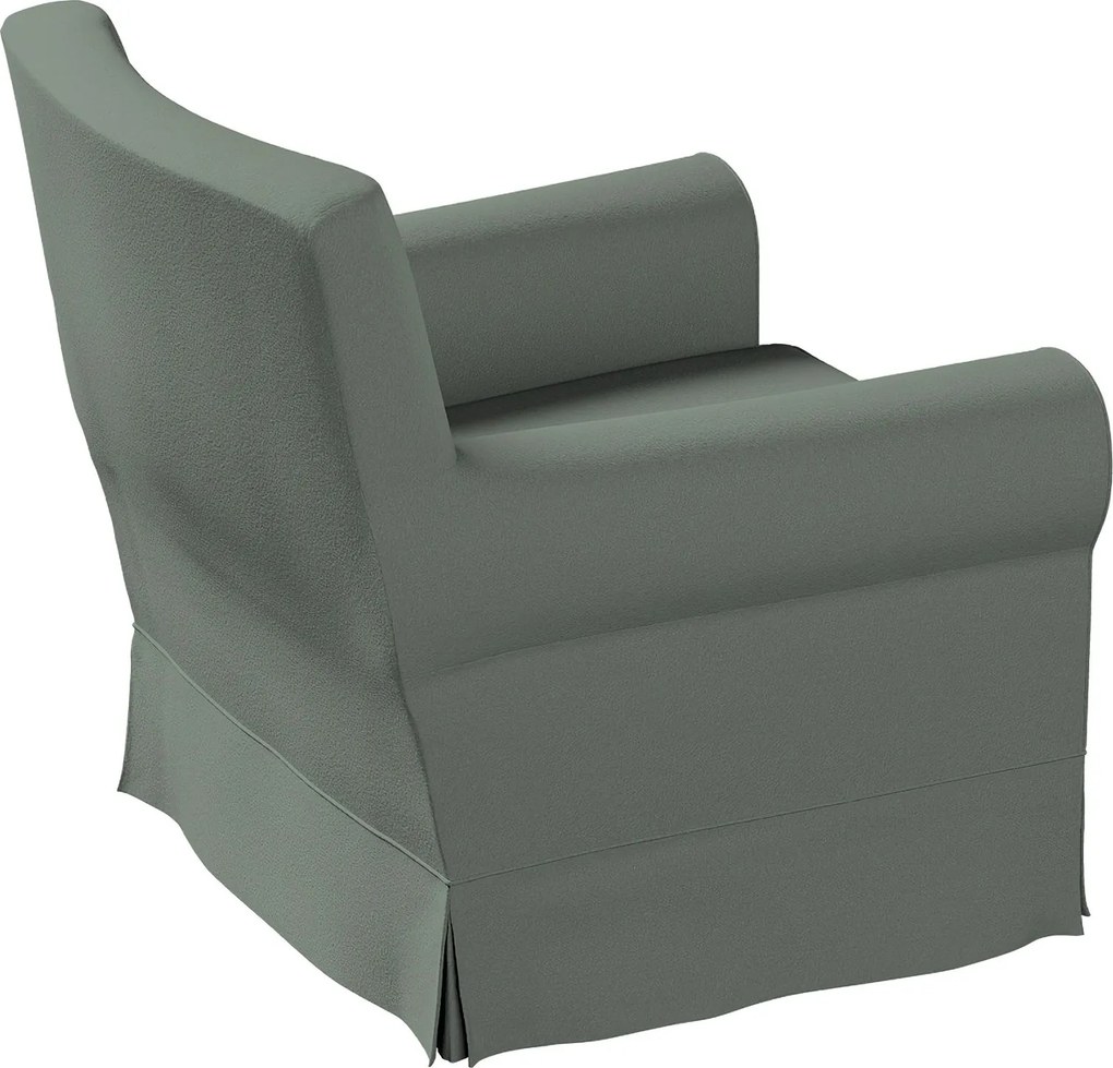 Potah na křeslo IKEA Ektorp Jennylund barva zelená látka pletený vzor
