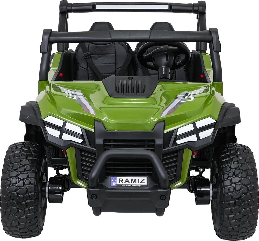 Ramiz Elektrická bugina Gravity pro děti zelená + pohon 4x4 + dálkové ovládání