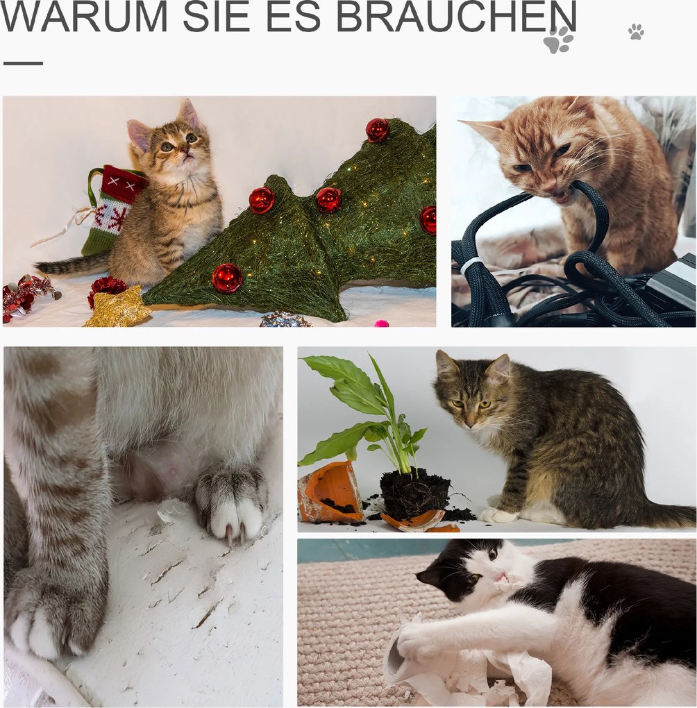 Škrabadlo PawHut s jeskyní pro kočky 100H cm pro malé kočky s míčkem a sisalem Béžová