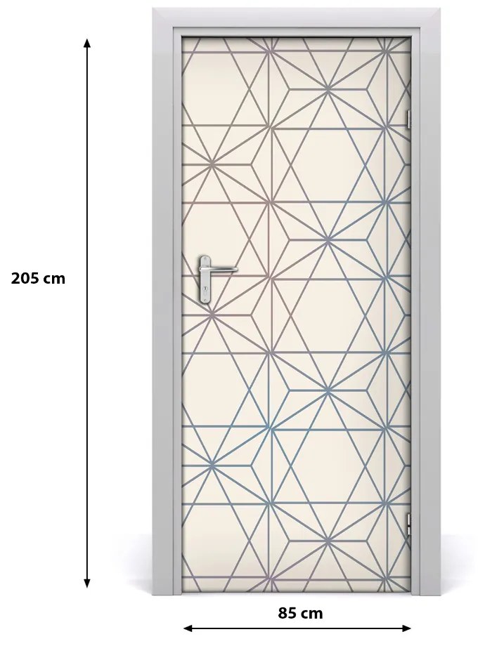 Fototapeta na dveře geometrické pozadí 85x205 cm