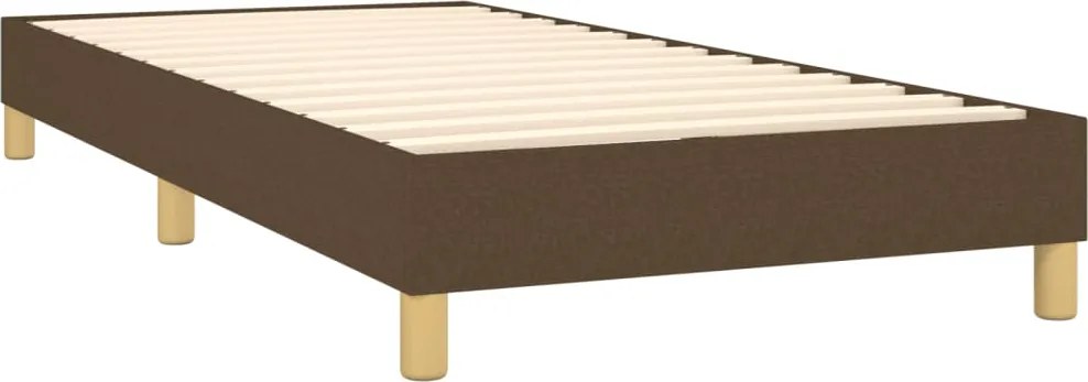 Box spring postel s matrací tmavě hnědá 90x190 cm textil 3140820