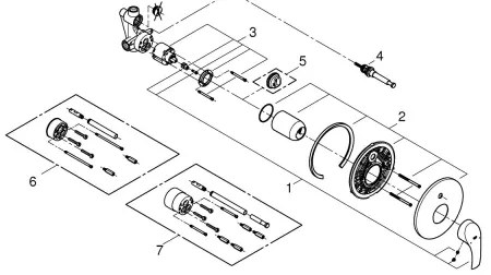 GROHE 33305002 - Vanová baterie DN 15 lesklý chrom