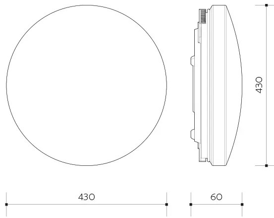 Přisazené stmívatelné LED svítidlo 35W PLAFON CIRCLE DIM CCT - LEDMED