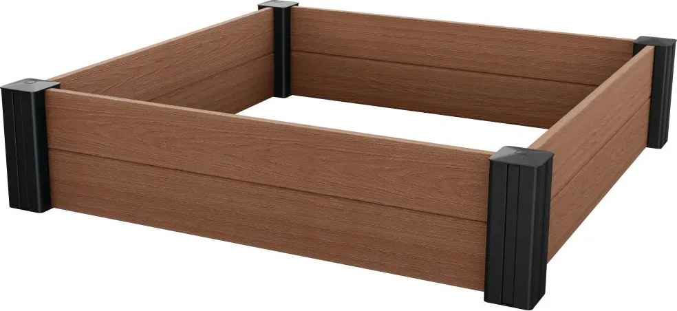 Curver Vyvýšený záhon - Vista Modular 121,5 x 121,5 x 27 cm, hnědý