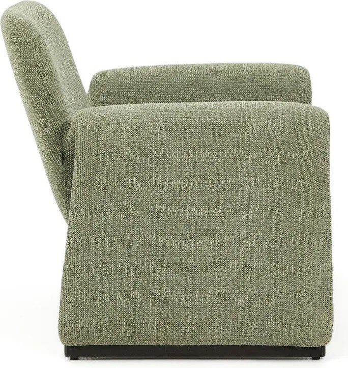 Zelené žinylkové křeslo Melvia – Kave Home