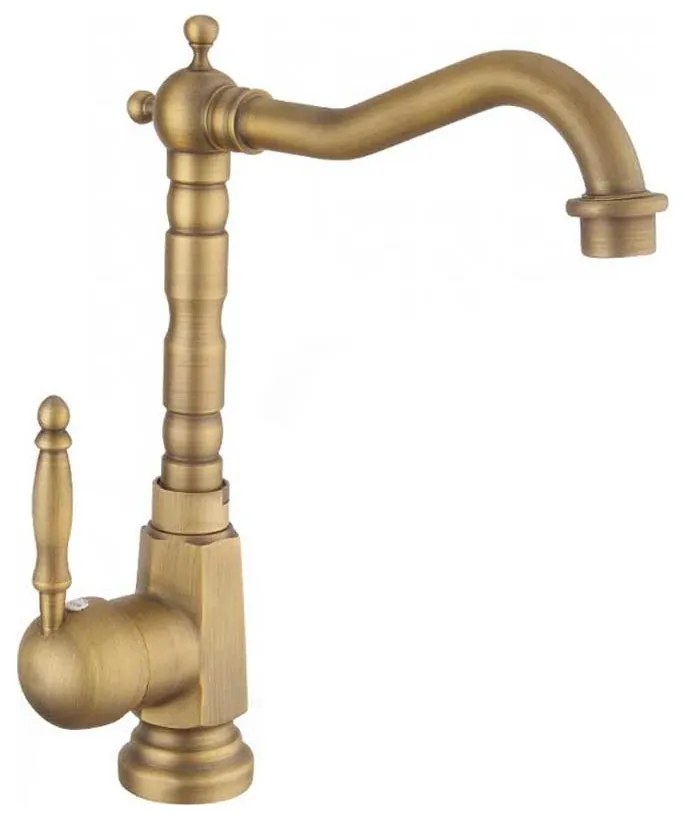 REA-B2150 - Umyvadlová baterie BONA 28,5 cm broušená zlatá REA-B2150