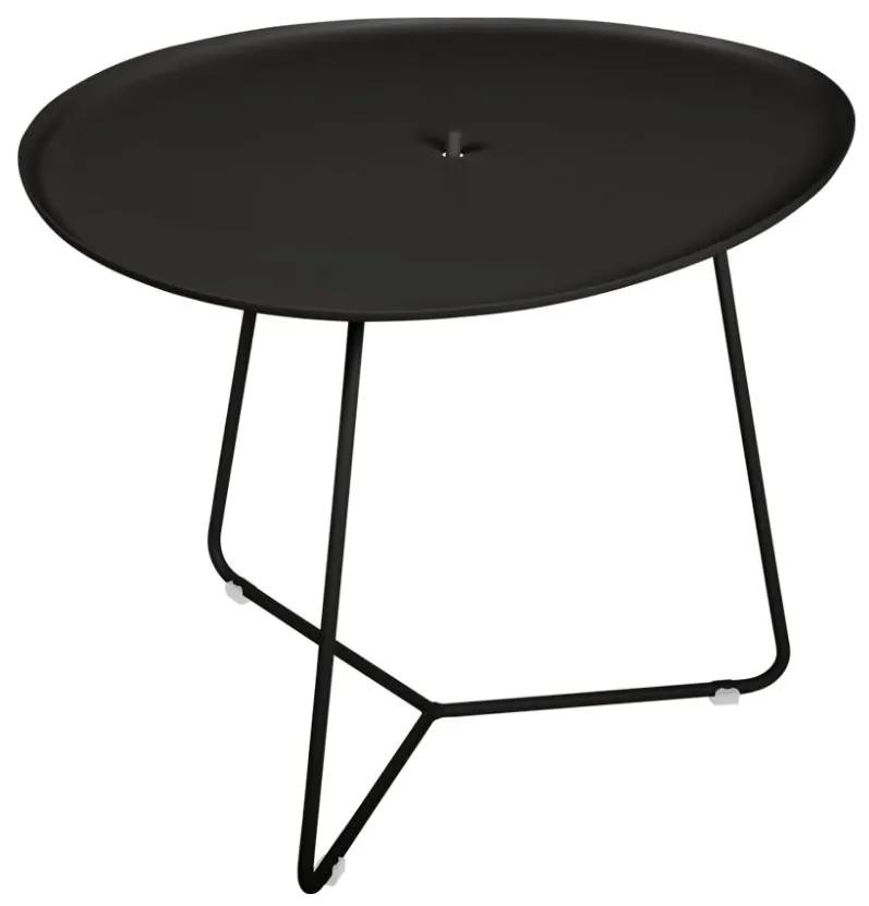 OnaDnes -20% Černý kovový konferenční stolek Fermob Cocotte 44 x 55 cm