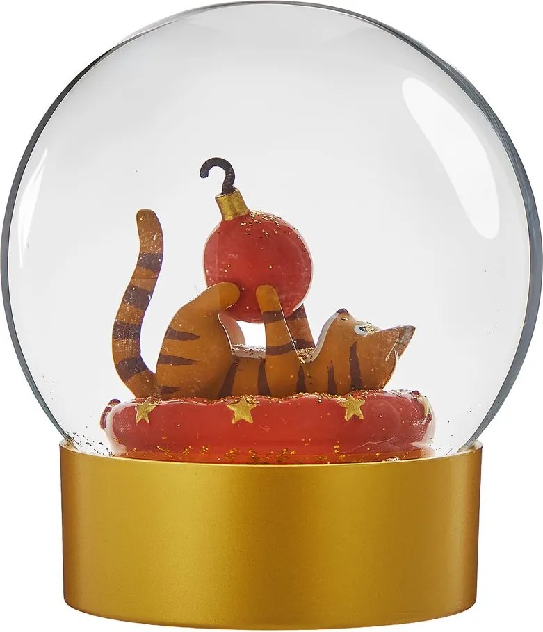 CELEBRATE X-MAS Sněhová koule kočka 11 cm