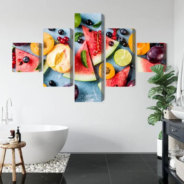 Vícedílný obraz Sváteční Ovoce Nedostatek Nedostatek Plátno Canvas 250x150