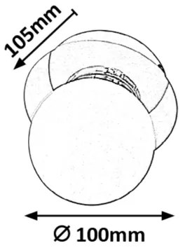 Rabalux 2110 - Koupelnové nástěnné svítidlo BECCA 1xG9/28W/230V IP44