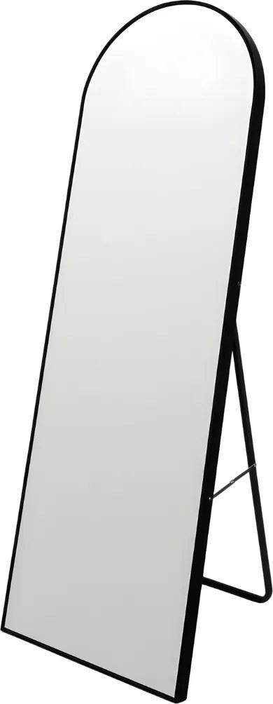 Velké stojací zrcadlo FRAM černé, 150 x 50 cm