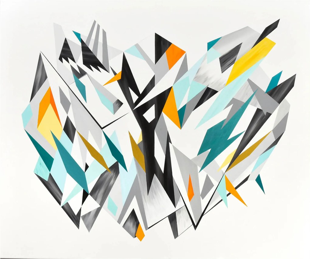 Marek Uhlíř | Geometrie Rám: Bílý, Velikost: 30 x 40 cm