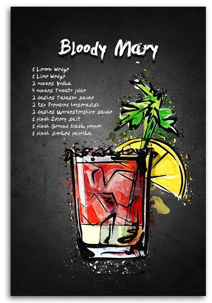 Gario Obraz na plátně Koktejl Bloody Mary - Gab Fernando Rozměry: 40 x 60 cm