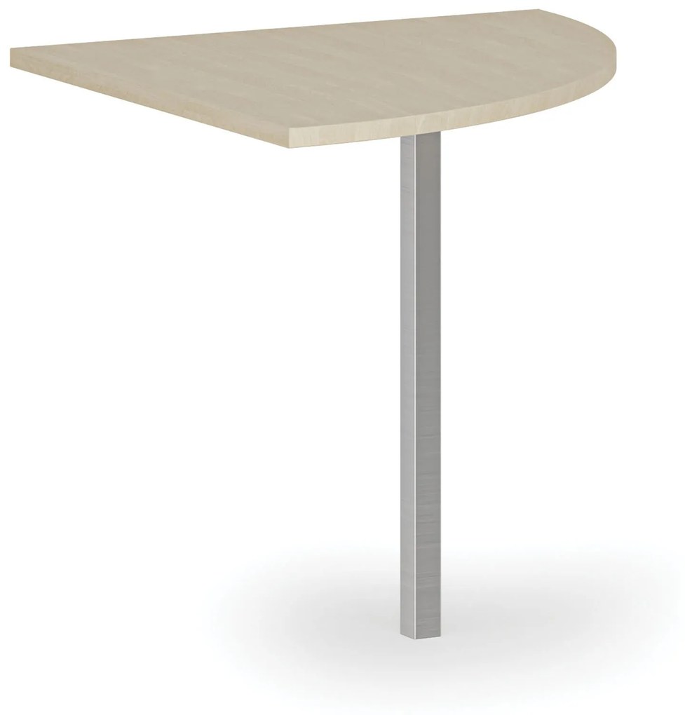 Rohová přístavba pro kancelářské pracovní stoly PRIMO, 800 mm, ořech