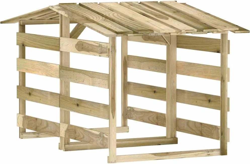 Pergoly se střechou 2 ks 100x90x100 cm impregnovaná borovice 3096644