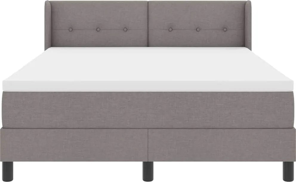 Postel s boxspringem s polštářem Taupe 200 x 140 cm textil 3341108