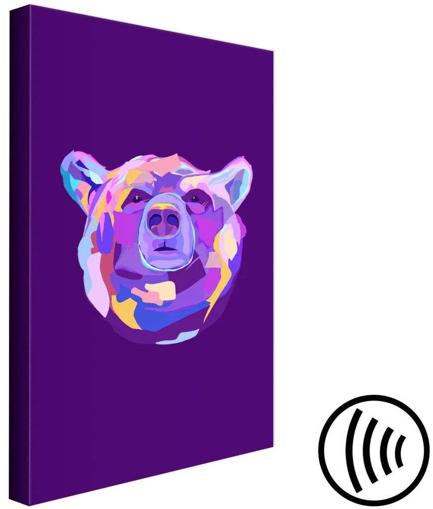 Obraz Barevný medvěd (1 panel) vertikální