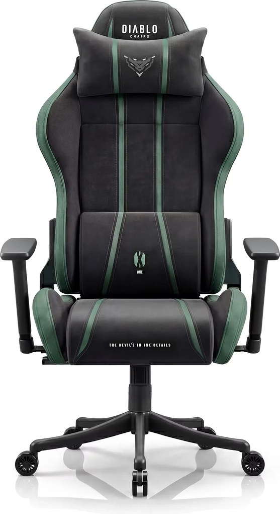 Látková herní židle černý-zelený Small Size: Diablo X-One 2.0 Forest Green