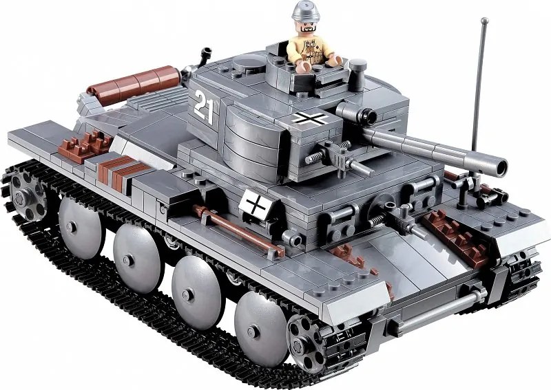 Blocki stavebnice německý tank PzKpfw-II WW2 typ LEGO 868 dílů
