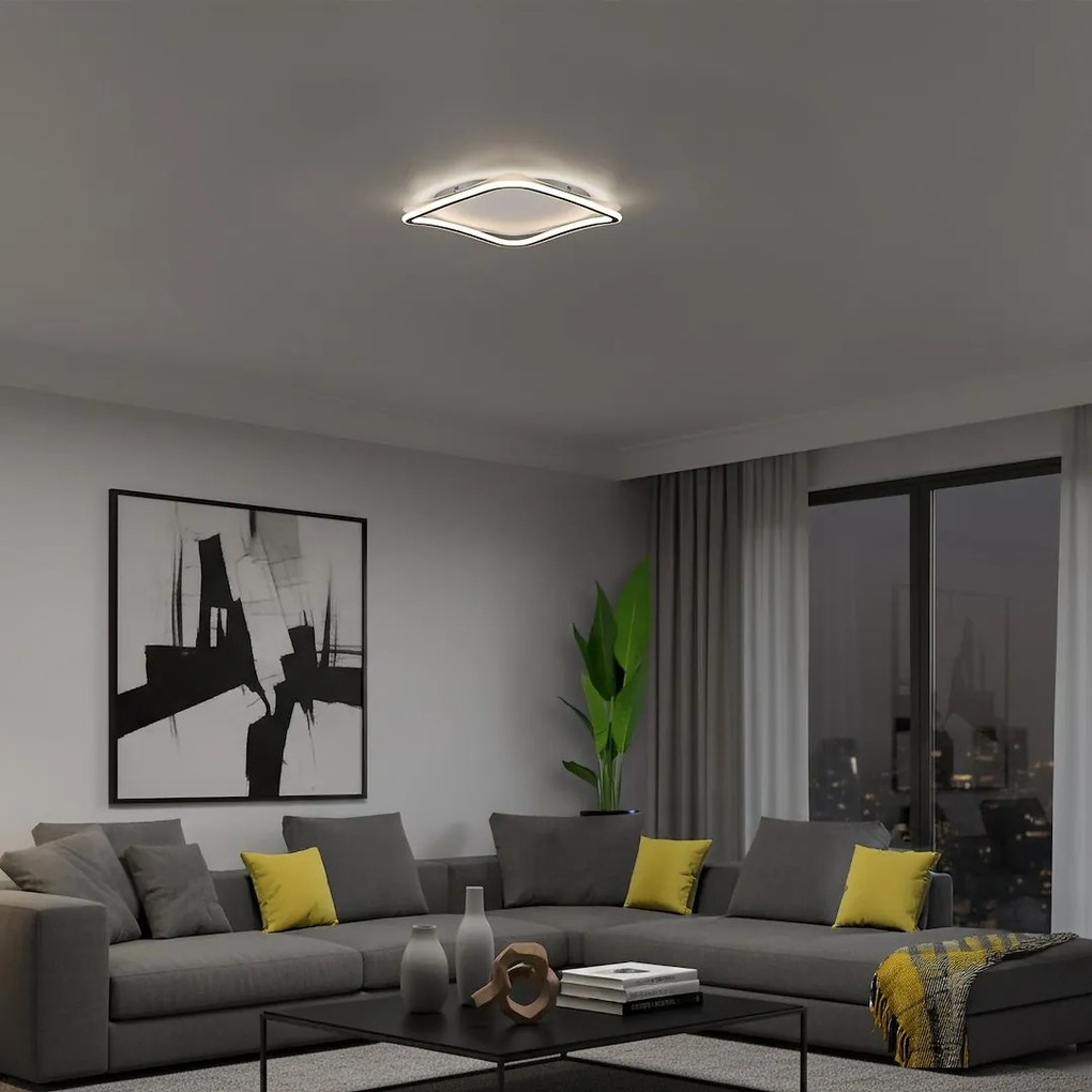 Stropní LED svítidlo Cali Square, 1x LED 30w, 4000k, b