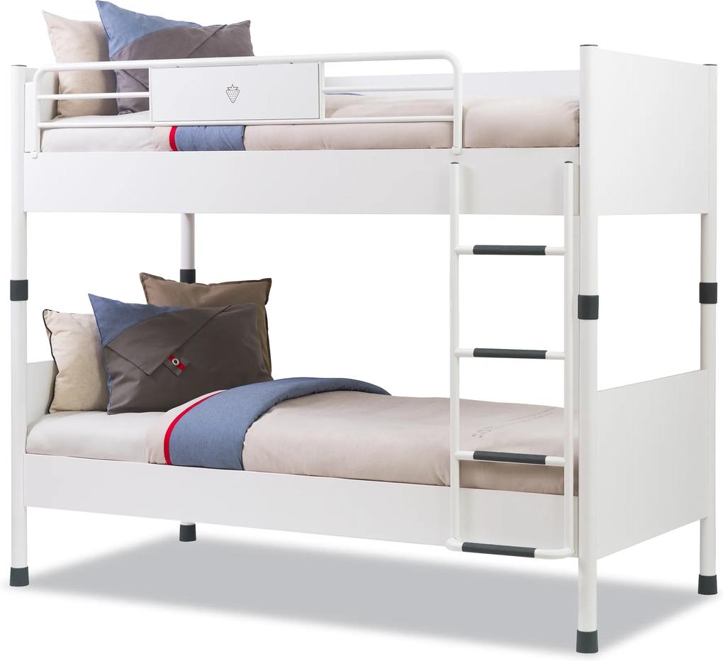 ČILEK - Studentská patrová postel WHITE 90x200 cm