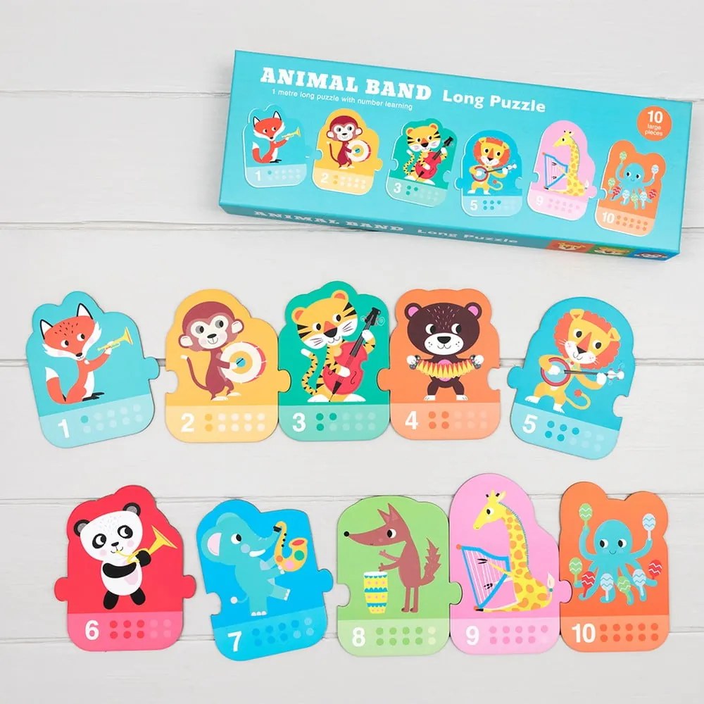 Puzzle (počet dílků 10) Animal Band – Rex London