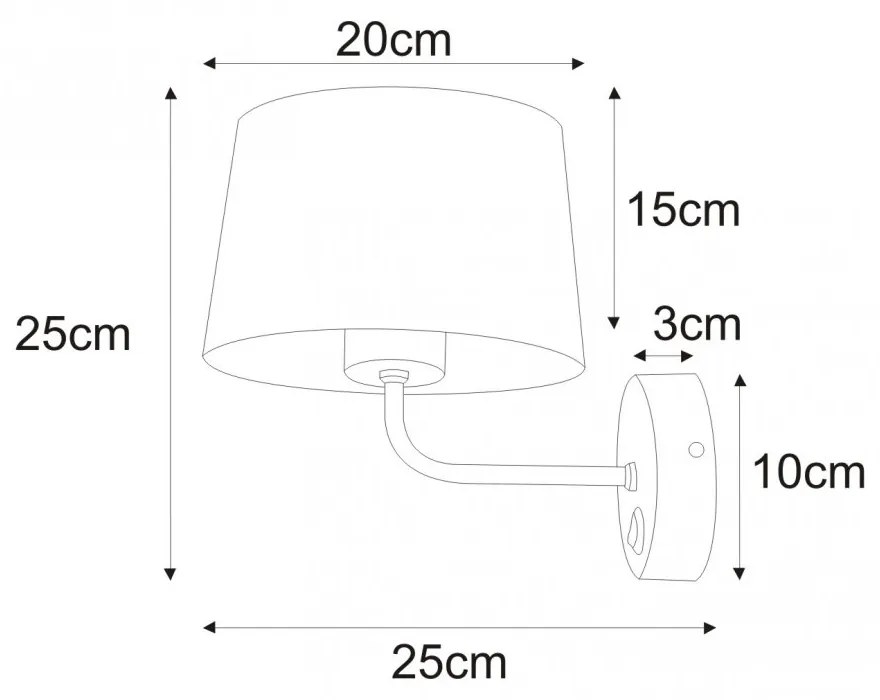 Nástěnné svítidlo K-4351 z řady REMI BLACK