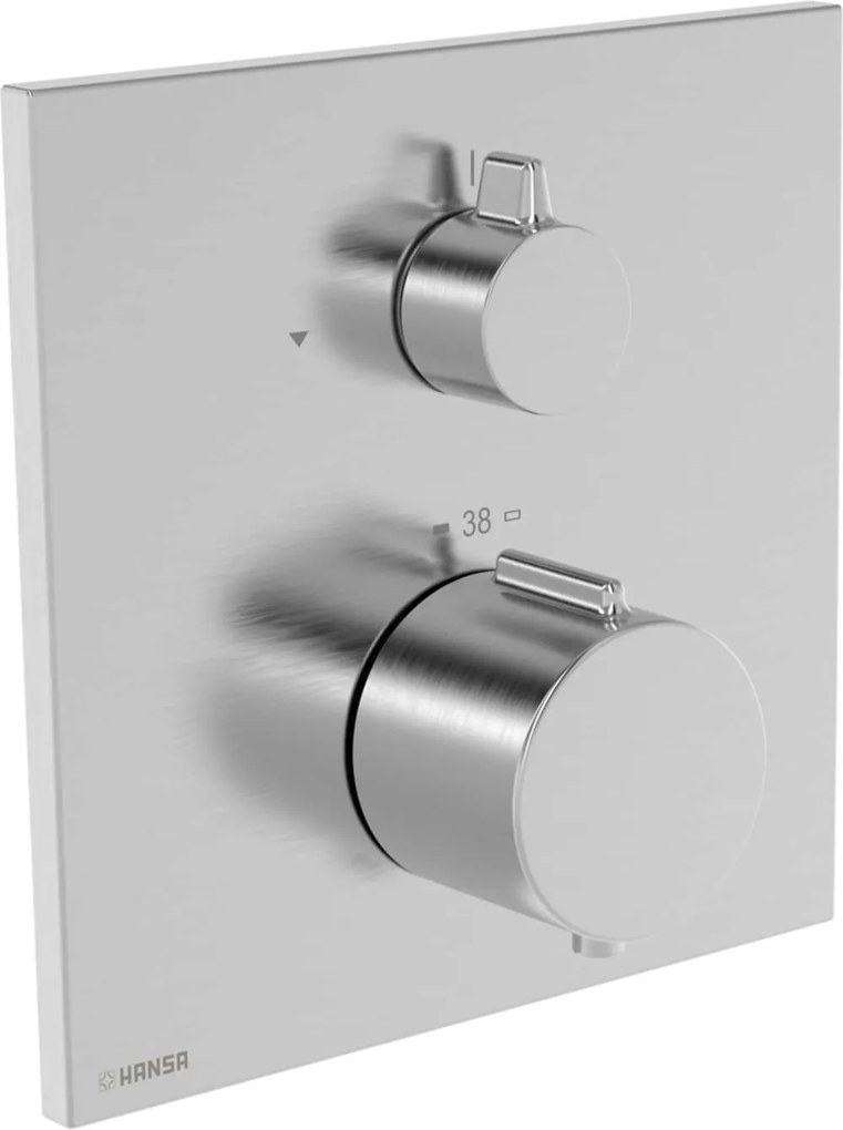 Hansa EasyTherm - Termostatická sprchová baterie pod omítku, broušená ocel 8113926280