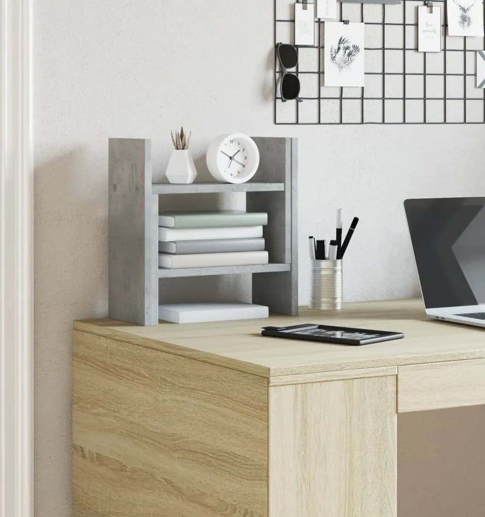 vidaXL Stolní organizér 34,5x15,5x35,5 cm kompozitní dřevo [848057] Barva: kouřový dub